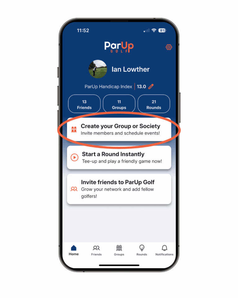 Golf Society App - How To User Guide | ParUp Golf